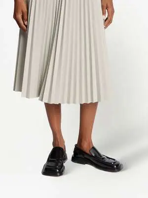 Proenza Schouler White Label Faux-leather Pleated Skirt