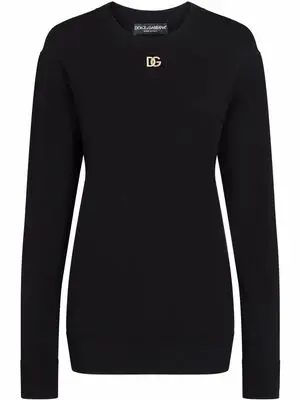 Dolce & Gabbana Logo-appliqué Long-sleeve Sweatshirt