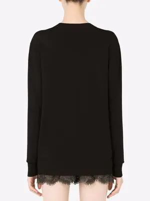 Dolce & Gabbana Logo-appliqué Long-sleeve Sweatshirt