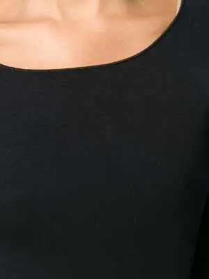 Majestic Filatures Boat Neck Fitted Top - Black