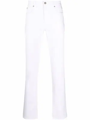 Zegna Logo-patch Detail Jeans