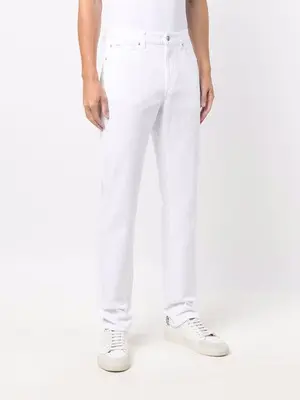 Zegna Logo-patch Detail Jeans