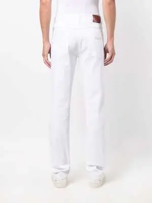 Zegna Logo-patch Detail Jeans