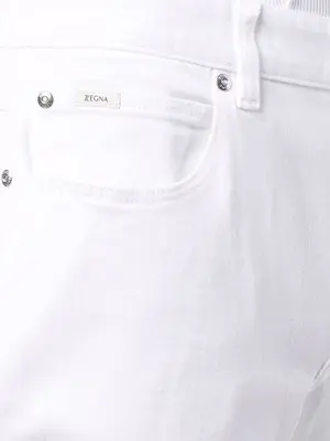 Zegna Logo-patch Detail Jeans