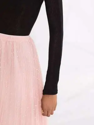 Red Valentino High-rise Flared Midi Skirt - Pink