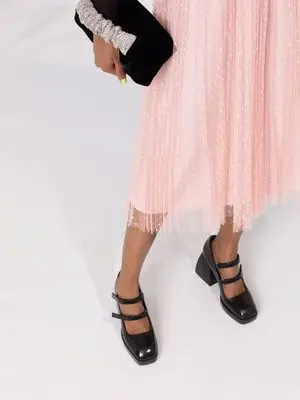 Red Valentino High-rise Flared Midi Skirt - Pink