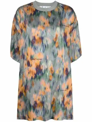 Off-white Floral Day Dresses