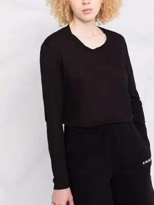 JAMES PERSE Long-sleeved Cotton Jersey T-shirt