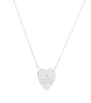 Gucci Sterling Heart Necklace - Silver