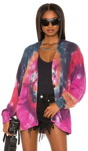 Nsf Rogers Cardigan In Navy