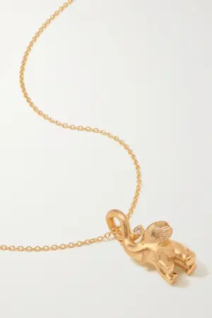 OLE LYNGGAARD COPENHAGEN Elephant 18-karat Diamond Pendant Necklace - Gold