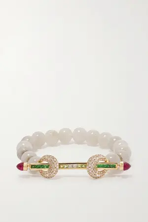 ANANYA 18-karat Multi-stone Bracelet - Ivory