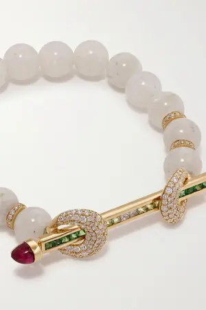 ANANYA 18-karat Multi-stone Bracelet - Ivory