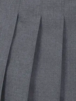 Thom Browne Rwb Pleated Mini Skirt - Grey