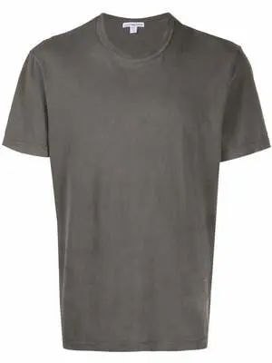 JAMES PERSE Round Neck Cotton T-shirt - Green