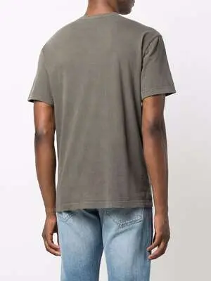JAMES PERSE Round Neck Cotton T-shirt - Green