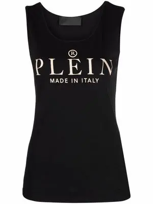 Philipp Plein Logo-print Tank Top - Black