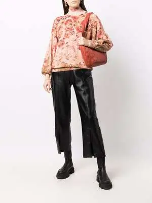 Alberta Ferretti Floral-print Jumper - Neutrals