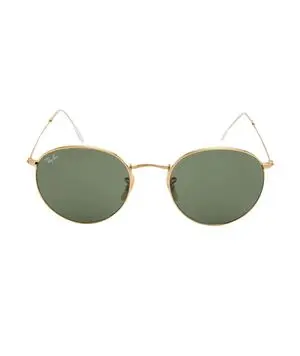 Ray-ban Ray-Ban Round Metal Sunglasses Gold/green