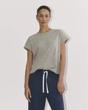 Everlane Perform T-shirt - Heathered Grey / Olive