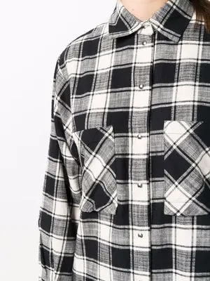 DIESEL® Checked Cotton Shirt Dress