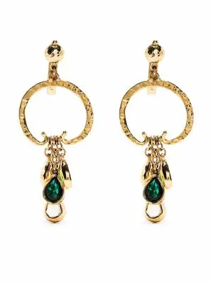 Alberta Ferretti Crystal-embellished Tassel Earrings
