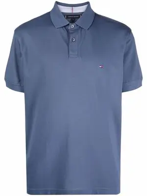 Tommy Hilfiger Embroidered Logo Polo Shirt - Blue