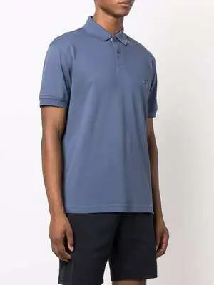 Tommy Hilfiger Embroidered Logo Polo Shirt - Blue