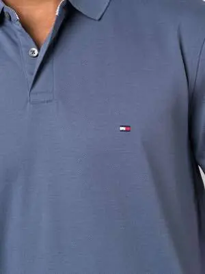 Tommy Hilfiger Embroidered Logo Polo Shirt - Blue
