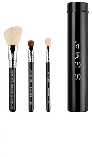 SIGMA BEAUTY Essential Trio Brush Set - Black