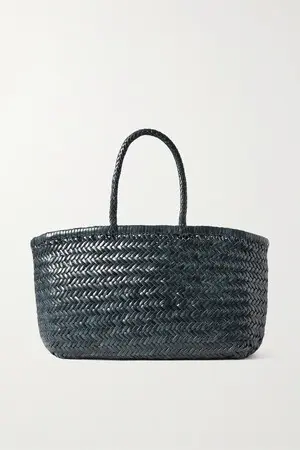 Dragon Diffusion Bamboo Triple Jump Big Woven Leather Tote