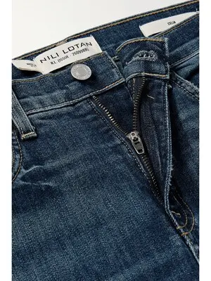 NILI LOTAN Celia High-rise Straight-leg Jeans - Blue