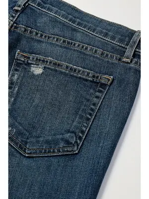NILI LOTAN Celia High-rise Straight-leg Jeans - Blue
