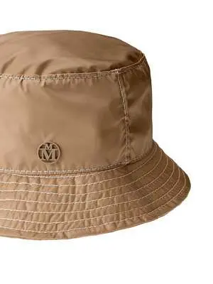 MAISON MICHEL Jason Foldable Bucket Hat - Neutrals