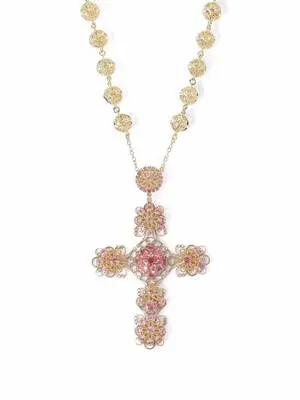 Dolce & Gabbana 18k Yellow Filigree Tourmaline Necklace - Gold
