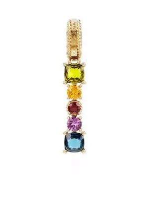 Dolce & Gabbana Rainbow Alphabet 18kt Yellow Multi-stone Pendant - Gold