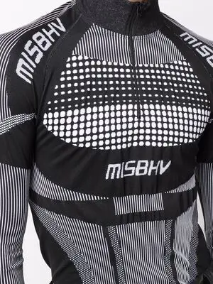 MISBHV High-collar Fitted Top