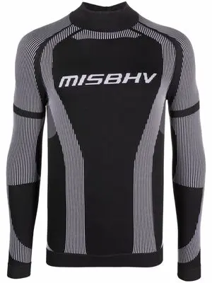 MISBHV Logo-print Long-sleeved Top
