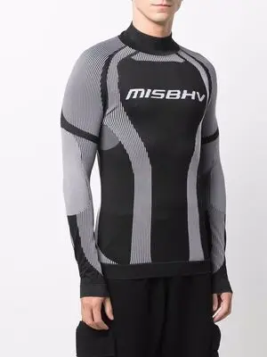 MISBHV Logo-print Long-sleeved Top
