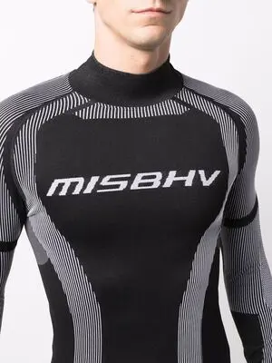 MISBHV Logo-print Long-sleeved Top