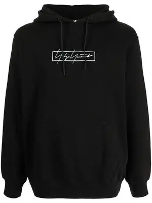 Yohji Yamamoto Logo Print Hoodie