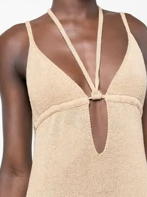 Cult Gaia Kingsley Tie-fastening Dress
