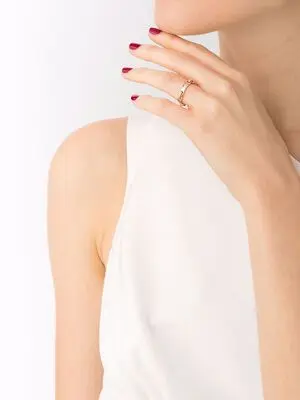 COURBET 18kt Recycled Rose Gold Laboratory-grown Diamond Band Ring - Pink