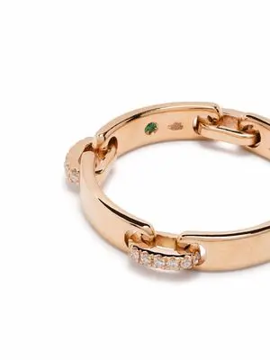 COURBET 18kt Recycled Rose Gold Laboratory-grown Diamond Band Ring - Pink