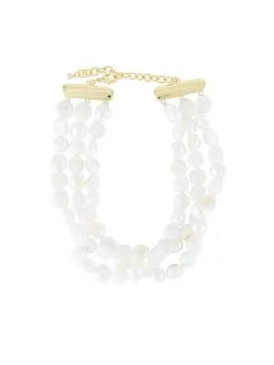 Cult Gaia Nora Pearl-embellished Choker Necklace - White