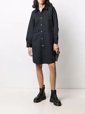 DIESEL® Joggjeans Logo-patch Shirtdress
