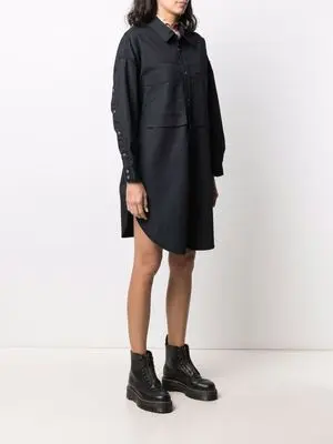 DIESEL® Joggjeans Logo-patch Shirtdress