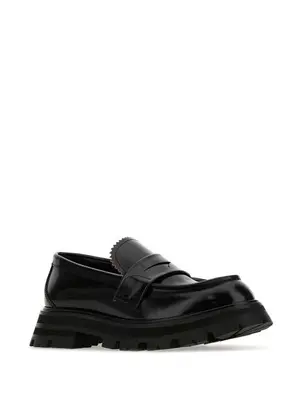 Alexander McQueen Wander Leather Loafers - Black