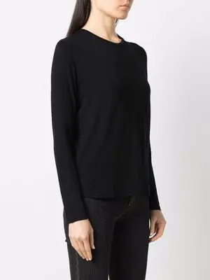 Majestic Filatures Finished-edge Long-sleeved T-shirt - Black