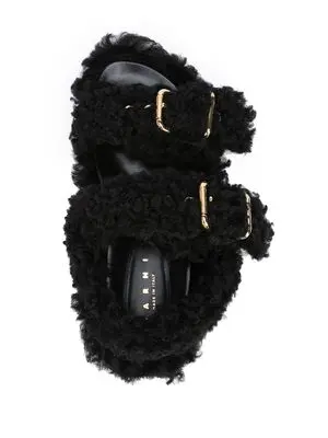 Marni Shearling Trimmed Sandals